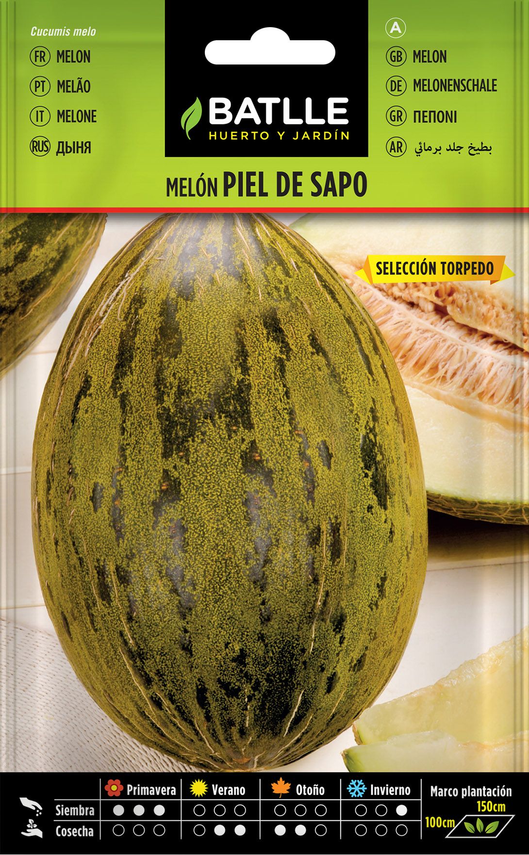 Semence horticole de melon Piel de Sapo sel. torpille — Plantamus ...